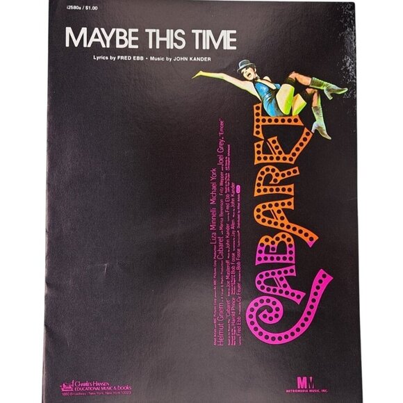 Charles Hansen | Other | Vintage Cabaret Maybe This Time Sheet Music ...